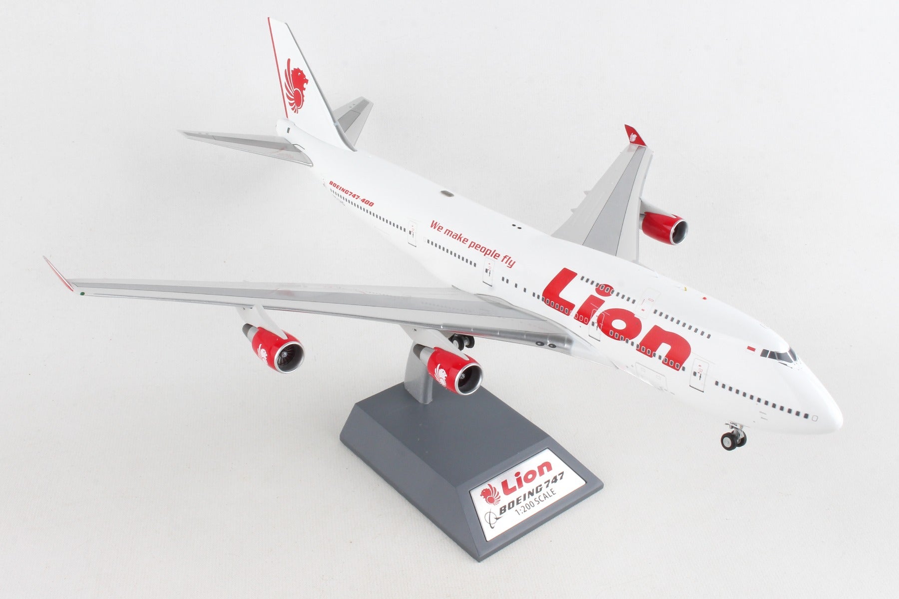INFLIGHT200 LION 747-412 1/200 REG#PK-LHG W/STAND